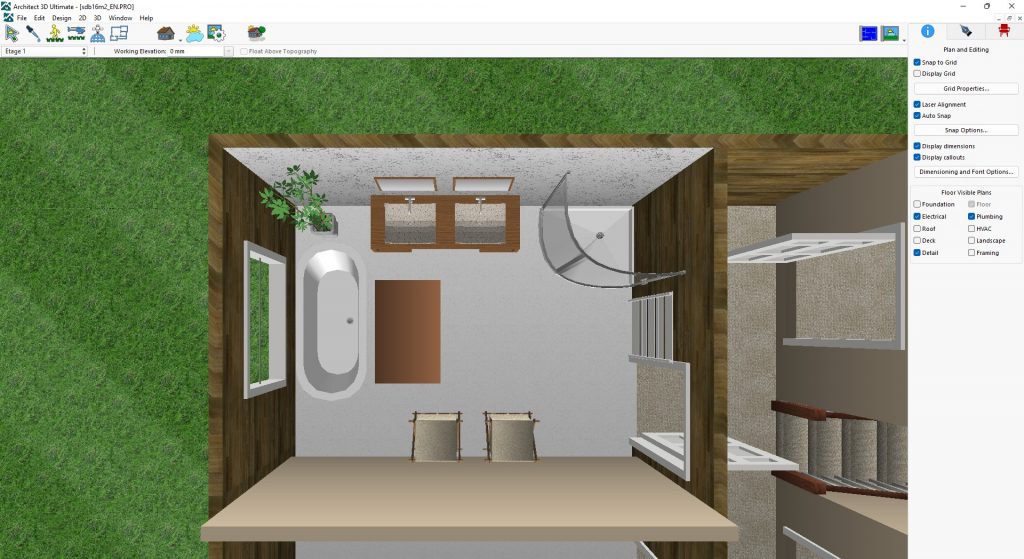 Designing a bathroom layout with Architect 3D - Architect 3D