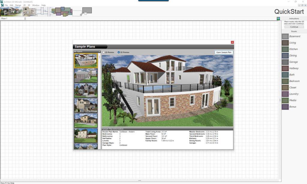 Designing a bathroom layout with Architect 3D - Architect 3D