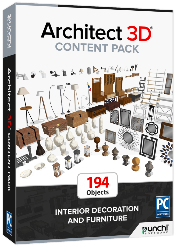 Content Pack- Interior Décor and Furniture - Architect 3D